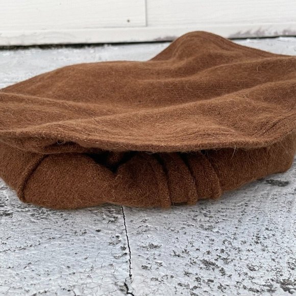 Accessories | Afgan Pakol Hat Brown 10 Wool Warm Winter Round Chitral ...